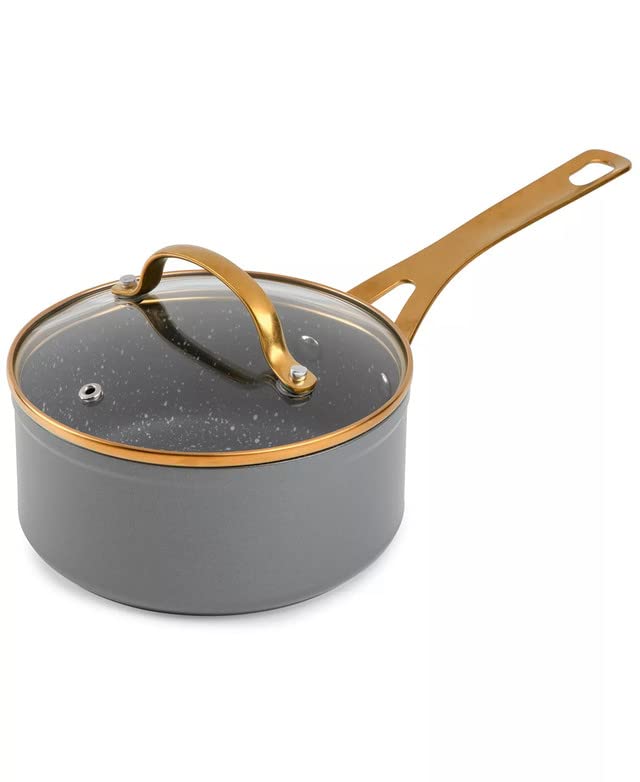 Constellation 1.5-Qt. Nonstick Saucepan with Lid - Gray