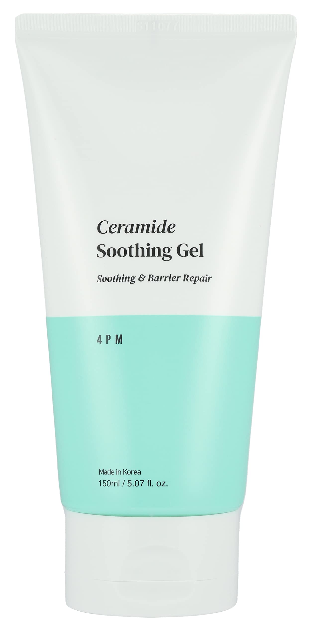 4PM Ceramide Soothing Gel (5.07 fl. oz), Face Moisturizer, Lightweight Moisturizing Gel Cream, for Glass Skin, Barrier Repair, Korean Skincare, Made by SEOUL4PM