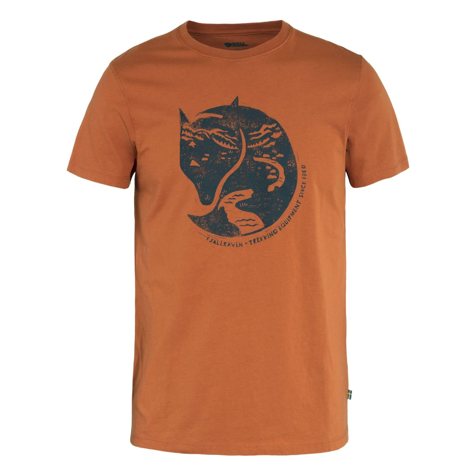 Fjallraven Arctic Fox T-Shirt - Men's Terracotta Brown Small