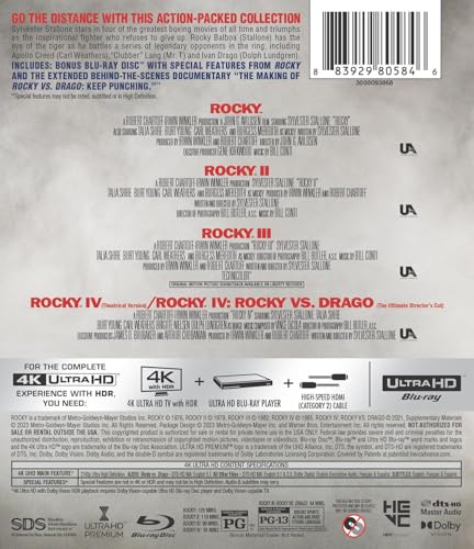 Rocky: The Knockout Collection (4K Ultra HD + Digital) [4K UHD]