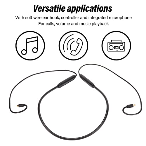 Earphone Adapter Cord, Earphone Wireless Upgrade Cable Low Latency Codec HiFi Lossless Sound for E50 for E40 for LS400 for LS200