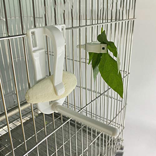 POPETPOP 2pcs Pet Treat Clips Plastic Cuttlebone Treat Holder Clamp Cuttlebone Holder