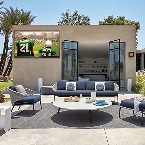 SYLVOX 55 Inch Outdoor Smart TV QLED 4K UHD Waterproof TV, 2000NIT High Brightness Built-in Google Assistant Anti-Glare, Suitable for Outdoor Shaded to Bright Light Areas (PoolproQLED Series)