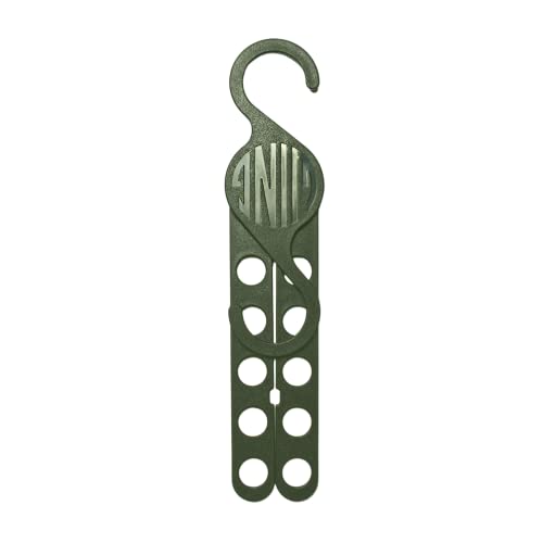 Wing Smart Hanger | Flat Foldable Heavy Duty Plastic Clothes Hanger | Space Saving Organizer for Closet | Dual Hooks Notched Shoulders | Multiple Hanging Items | 5 Pack Made in Korea
