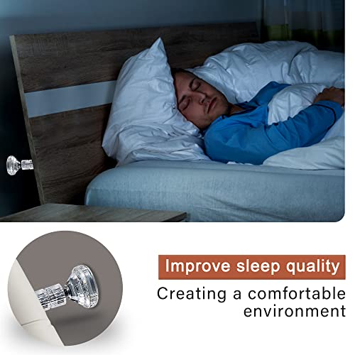 Neatbuddy Headboard Stoppers for Wall, 2023 Newest Transparent Bed Stoppers, Adjustable Threaded Bed Frame Anti-Shake Tool for Bed, 2PCS Headboard Stabilizer, 2.16"-4.92"