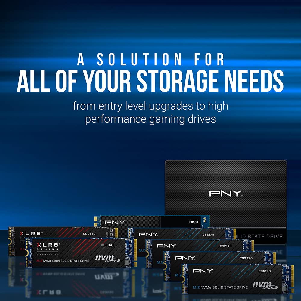 PNY CS2241 500GB M.2 NVMe Gen4 x4 Internal Solid State Drive (SSD) - M280CS2241-500-RB