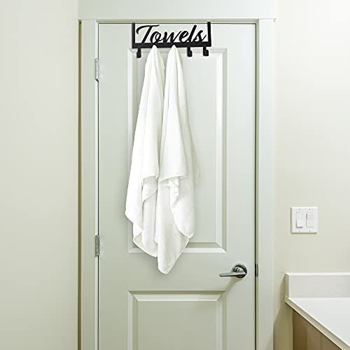 Aesthetic Over The Door Towel Rack for Your Bathroom β Space Saving and Convenient Towel Holder with Sturdy Hooks β The Perfect Addition to Your Bathroom Decor