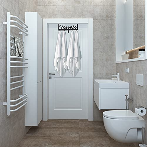 Aesthetic Over The Door Towel Rack for Your Bathroom β Space Saving and Convenient Towel Holder with Sturdy Hooks β The Perfect Addition to Your Bathroom Decor