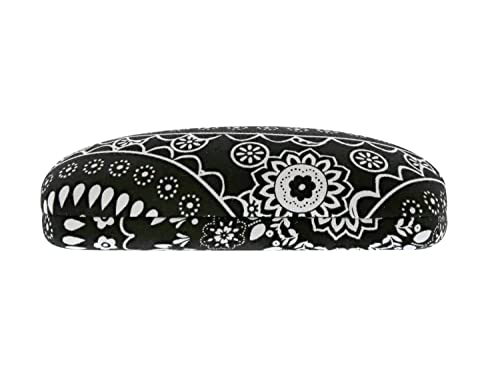 Vera Bradley Clamshell Readers Eyeglass Case, Black Bandana Medallion (Readers Case)
