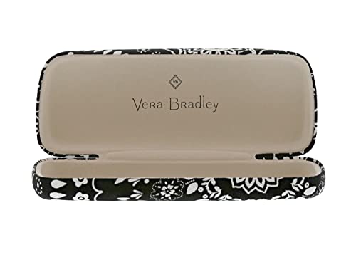 Vera Bradley Clamshell Readers Eyeglass Case, Black Bandana Medallion (Readers Case)