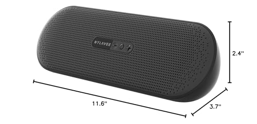 Nylavee Computer Speakers, PC Sound bar for Desktop, HiFi Stereo Soundbar, Large Speaker Drivers, 3.5mm Aux-in Connection, USB Powered Mini Speaker Soundbar for Desktop Monitor, PC, Laptop, Tablets