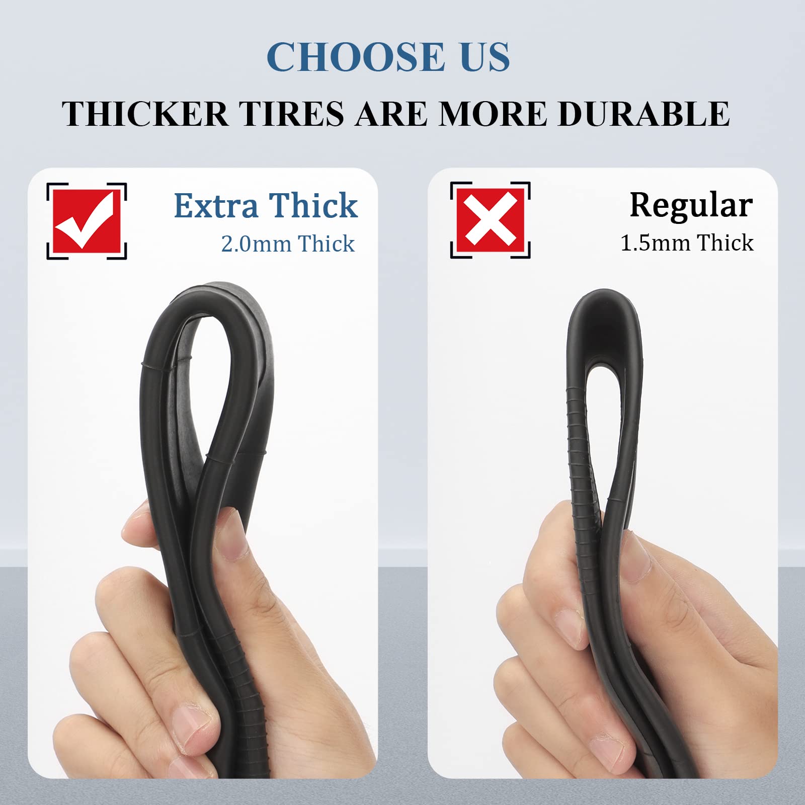 Amitor (2-Pack) 8.5 Inches Scooter Inner Tube,8 1/2 x 2 Inflated Inner Tubes Pressure-Resistant for Gotrax GXL V2 Hiboy S2 Pro Xiaomi M365 Pro