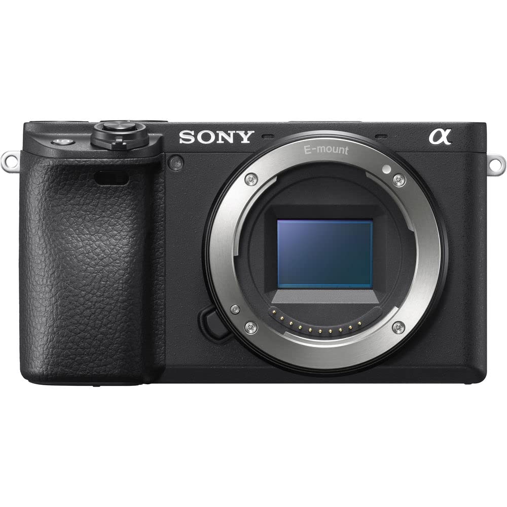 Sony a6400 Mirrorless Camera (ILCE-6400/B) + 64GB Card + Card Reader + Case + Flex Tripod + Hand Strap + Memory Wallet + Cap Keeper + Cleaning Kit (Renewed)