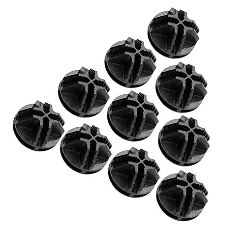 XJS 10 PCS Plastic Connector Wire Cube Connectors for Modular Closet Storage Organizer and Wire Grid Cube Storage Shelving.Black