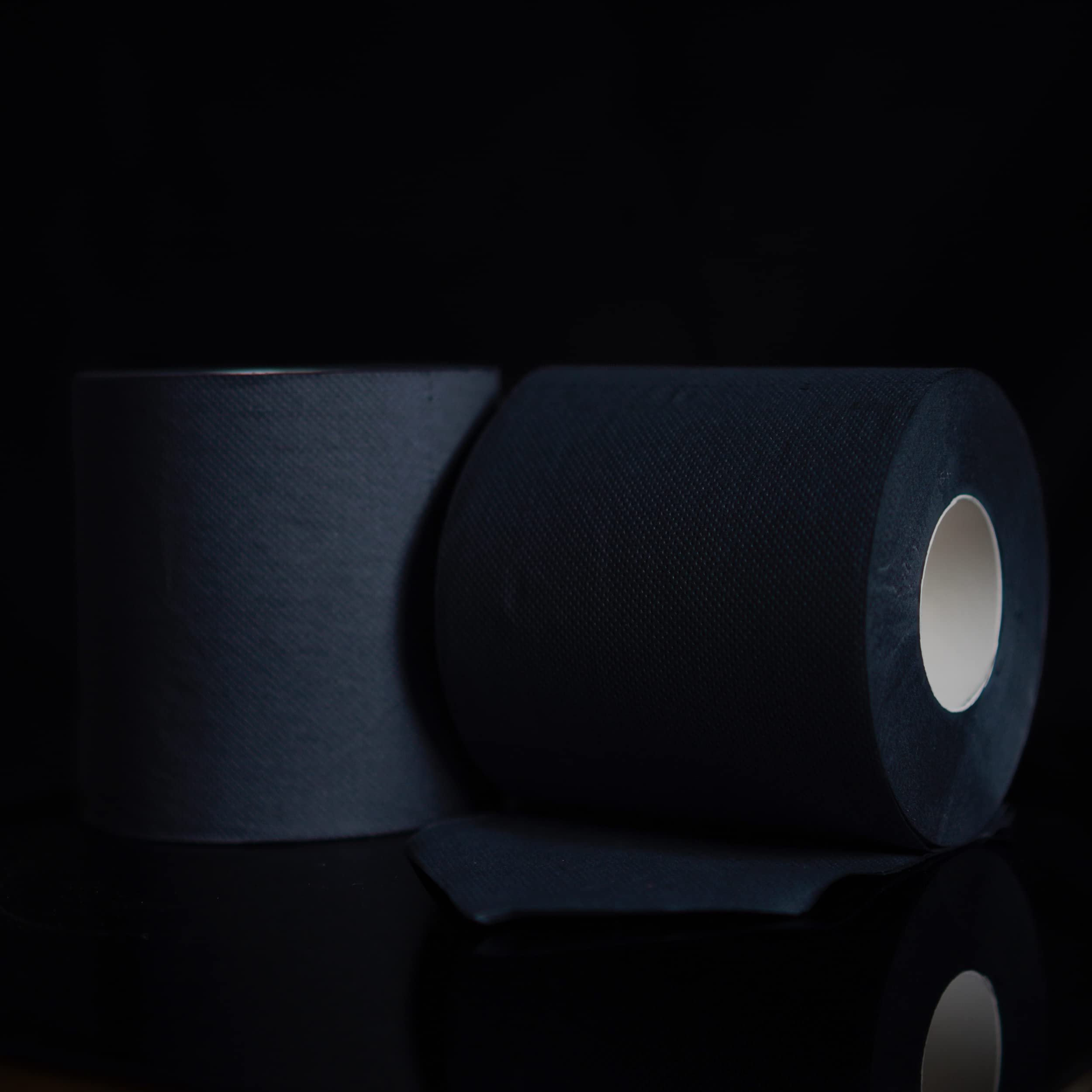 Mondo Medical 6 Pack of Black Toilet Paper Rolls - 3 Ply Black Bath Tissue Colored Toilet Paper Rolls for Bathroom