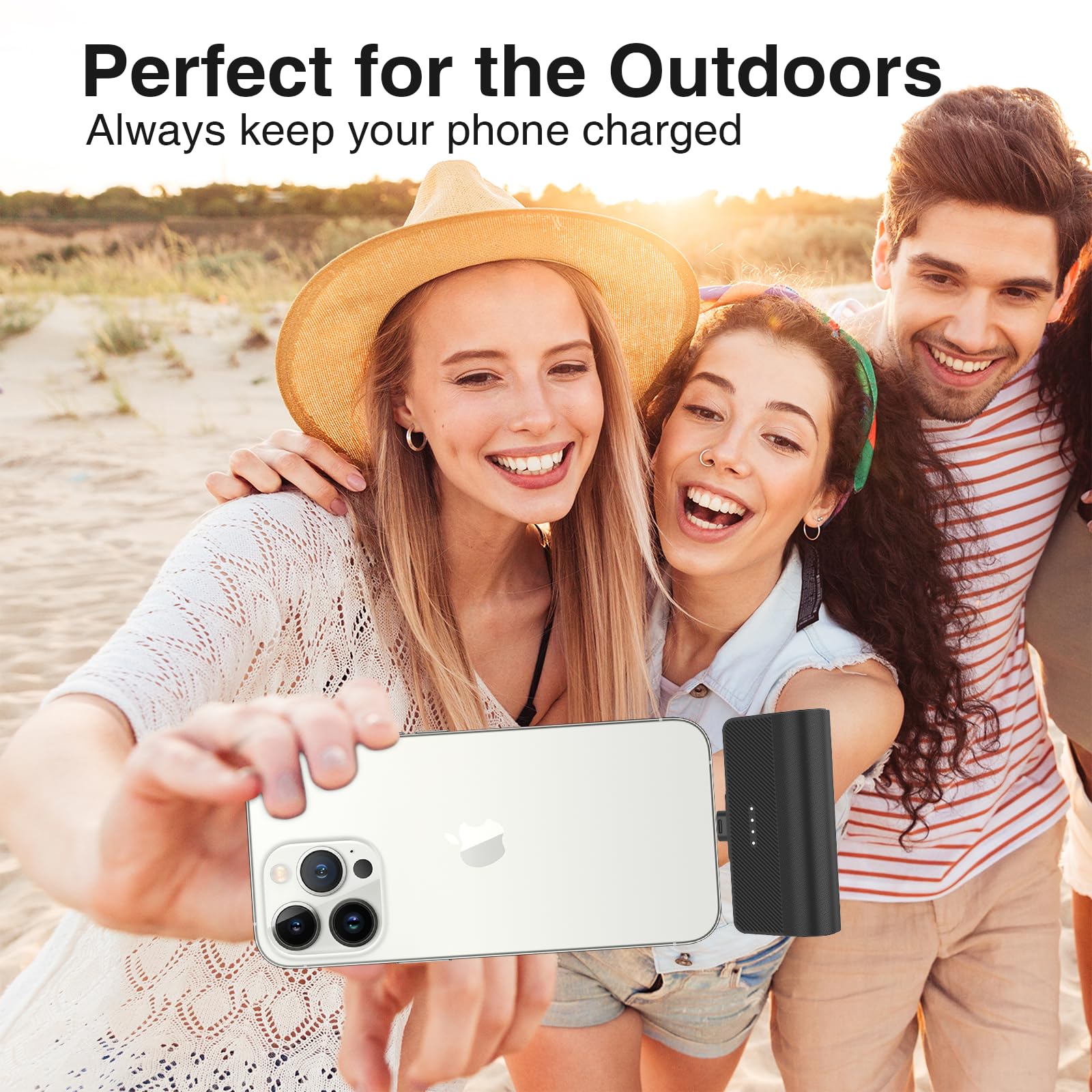 ATGIH Portable Charger for iPhone,3500mAh Ultra-Compact Small Power Bank Compatible with iPhone 6/7/8/SE/11/XR/12/12 Pro Max/13/13 Pro Max/14/14 Pro Max/14 Plus Series(Black)
