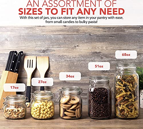 Simpli-Magic Kitchen Canisters, Various Sized, Clear