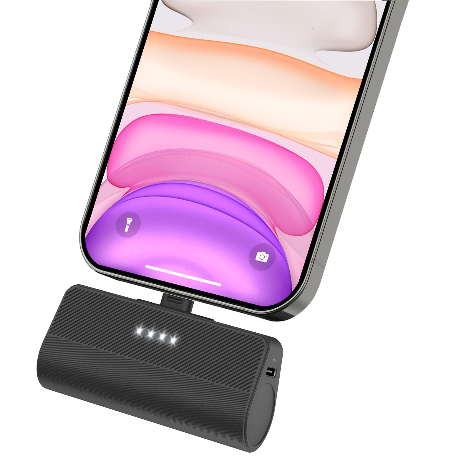 ATGIH Portable Charger for iPhone,3500mAh Ultra-Compact Small Power Bank Compatible with iPhone 6/7/8/SE/11/XR/12/12 Pro Max/13/13 Pro Max/14/14 Pro Max/14 Plus Series(Black)