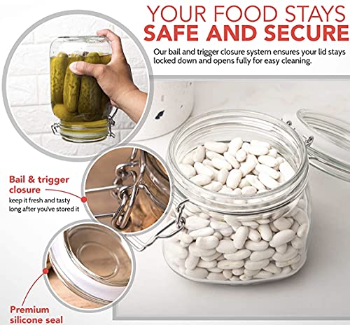Simpli-Magic Kitchen Canisters, Various Sized, Clear