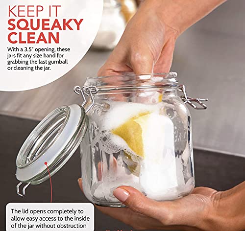 Simpli-Magic Kitchen Canisters, Various Sized, Clear
