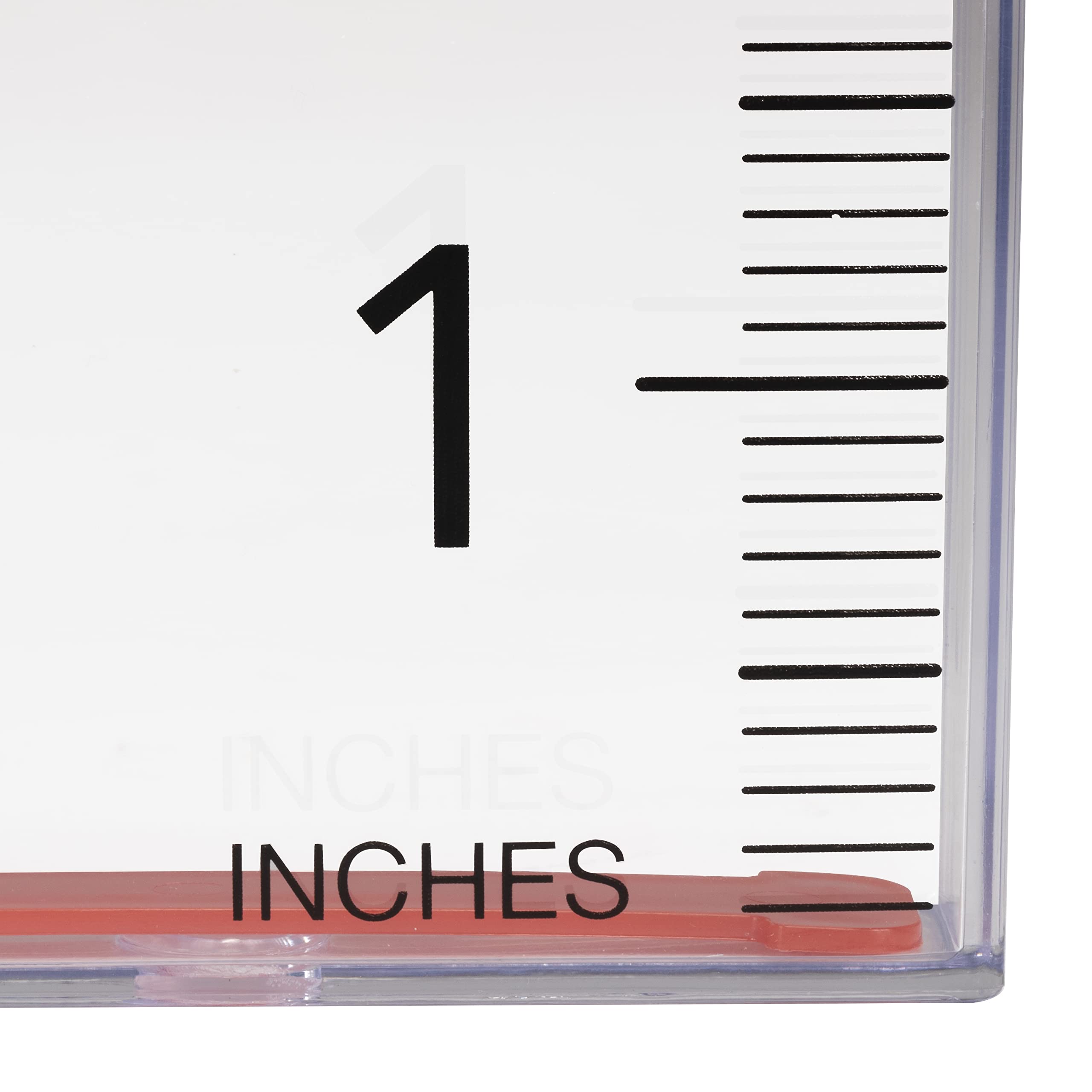 AcuRite Waterfall Rain Gauge with 5-inch Rainfall Capacity (00858W), Clear
