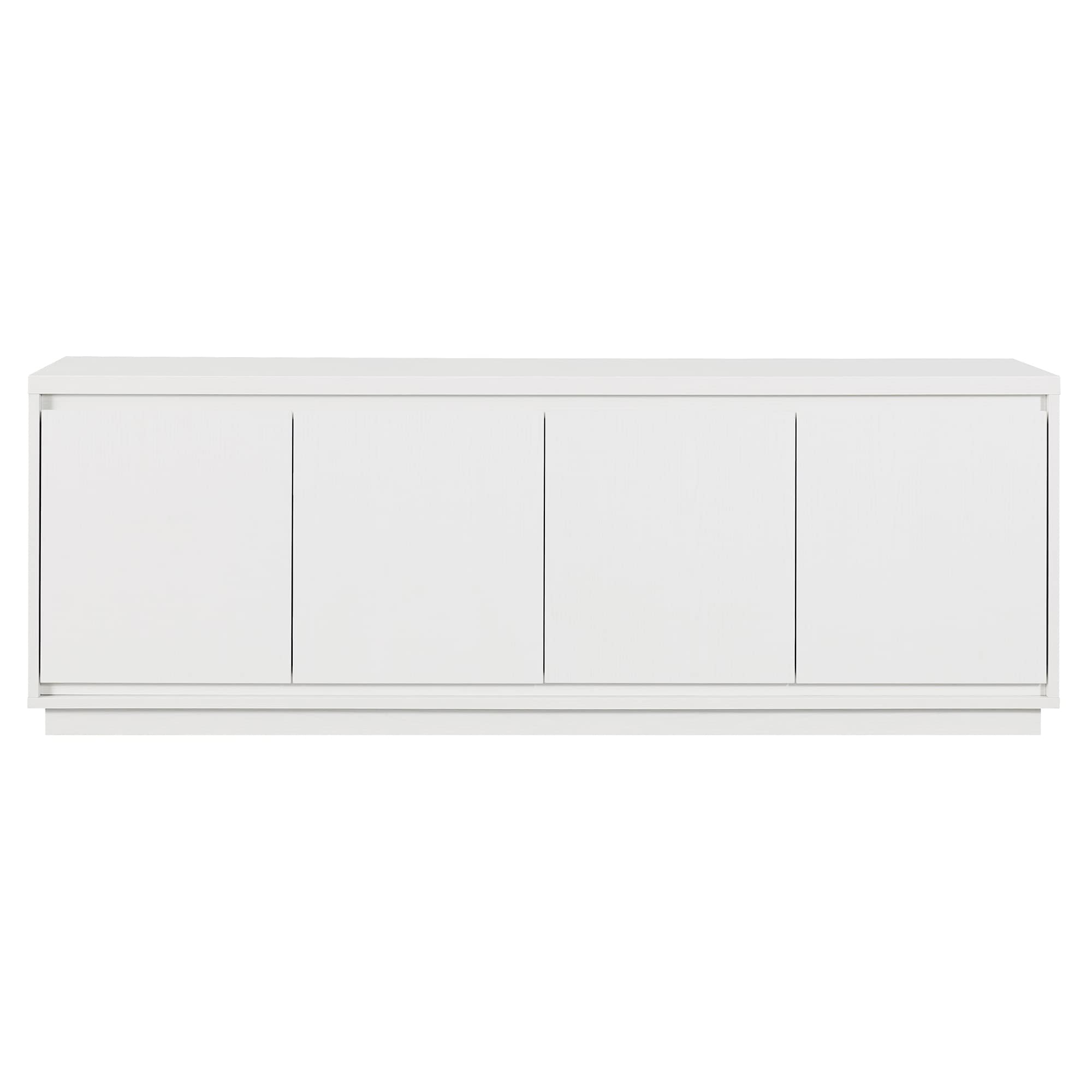 Henn&Hart Presque TV Stand, 68" Wide, White