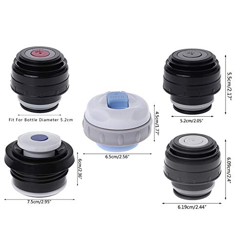 HELYZQ 5.2-7.5cm 600-1200ml Holding Capacity Vacuum Flask Lid Thermos Cover Portable Universal Travel Mug Accessories
