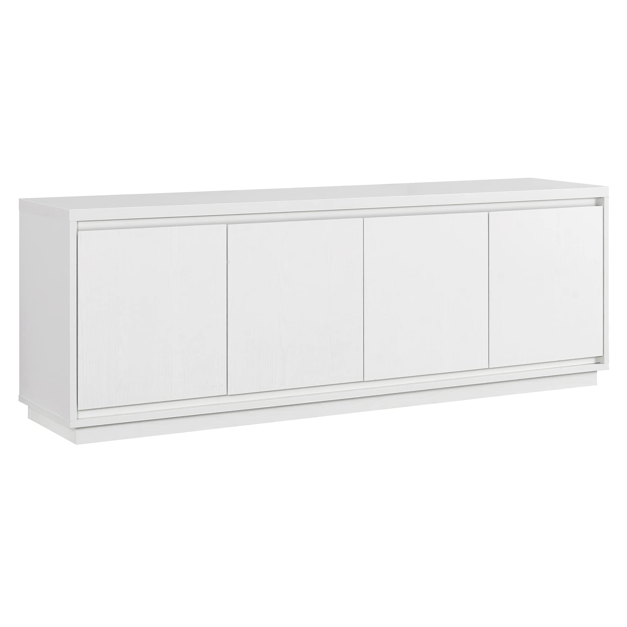 Henn&Hart Presque TV Stand, 68" Wide, White
