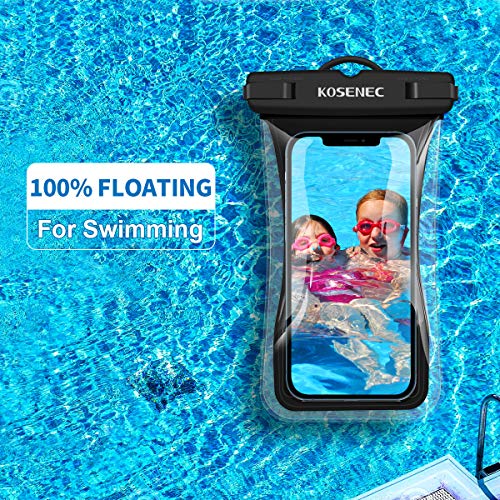 Waterproof Phone Pouch, Floating IPX8 Waterproof Cellphone Case Underwater Dry Bag for iPhone 14 Pro Max Mini 13 12 11 SE XS XR 8 Galaxy up to 6.9", for Beach/Diving/Surfing/Skiing (2 Pack)