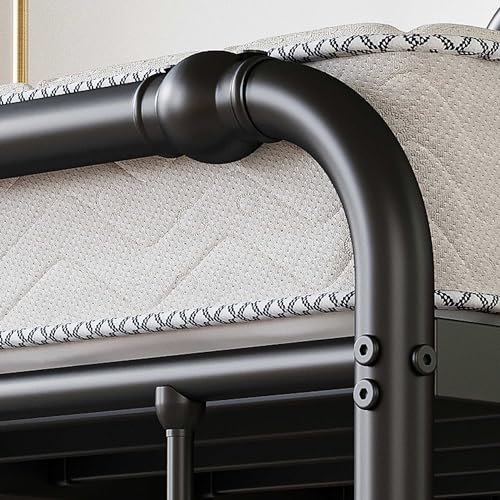 FDLOGW Twin XL Size Bed Frame with Headboard and Footboard, 14 Inch High, No Box Spring Needed Heavy Duty Metal Platform Bedframe, Noise Free