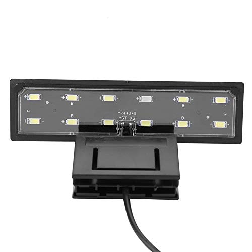 Santing Waterproof Aquarium Light Lightweight Energy Saving Aquarium Clip Lamp Eco-Friendly for Aquarium Breeding Freshwater Fish Tank