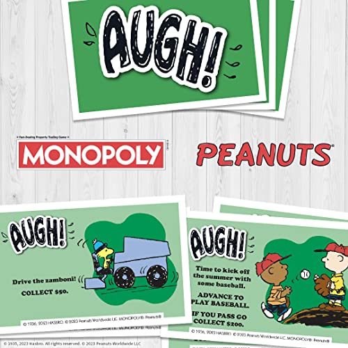 Monopoly Peanuts Board Game, Play as Snoopy on Sled, Baseball Cap, Kite Eating Tree & More, Officially Licensed and Collectible Monopoly Game Based On The Famous Comic Strip Peanuts