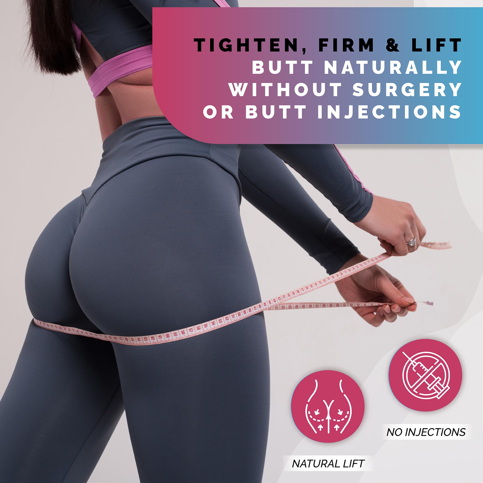 Butt Enhancer Pills for Big Booty & Curvy HIPS - Weight Gainer for Womens Curves Bigger Butt Pills for Women - Booty Builder Aguaje para Aumentar Gluteos y Caderas - Butt Growth Products
