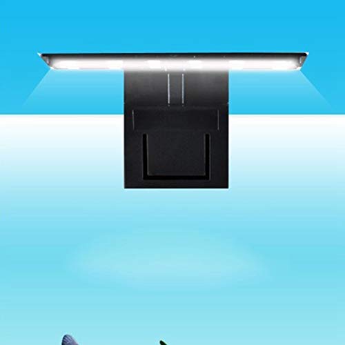 Santing Waterproof Aquarium Light Lightweight Energy Saving Aquarium Clip Lamp Eco-Friendly for Aquarium Breeding Freshwater Fish Tank