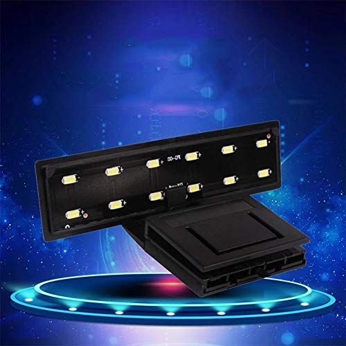 Santing Waterproof Aquarium Light Lightweight Energy Saving Aquarium Clip Lamp Eco-Friendly for Aquarium Breeding Freshwater Fish Tank