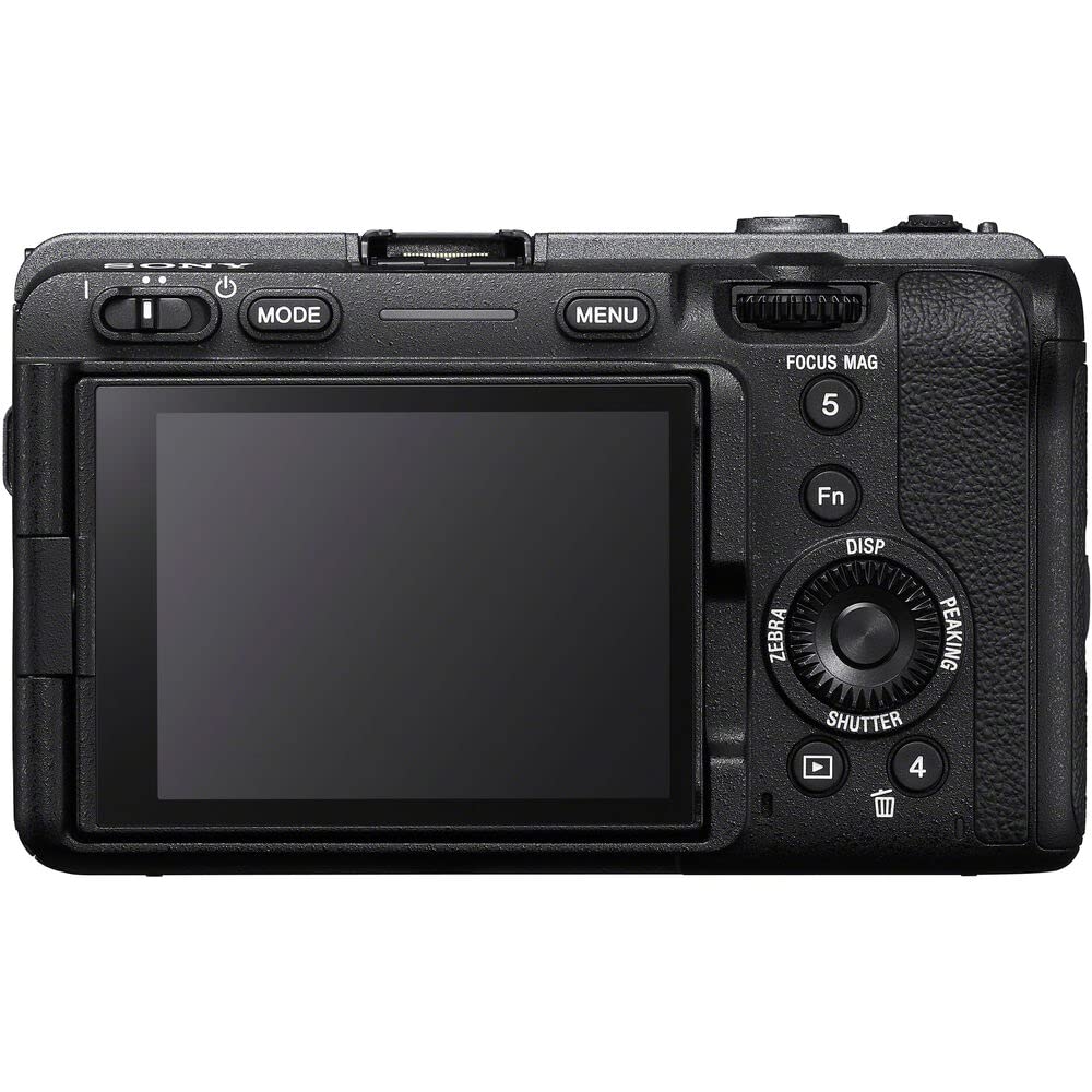 Sony FX30 Digital Cinema Camera (ILME-FX30B) + 64GB SF-G Tough Card + Bag + 2 x NP-FZ100 Compatible Battery + LED Light + Charger + Corel Photo Software + Flex Tripod + Hand Strap + More (Renewed)