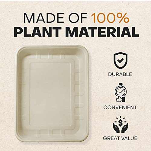 Emerging Green - Disposable Litter Box, Earth-Friendly Litter Pan, Mobile Rabbit and Cat Litter Tray, Cat Travel Must-Have with 1 Reusable Plastic Cover, Set of 5 Litter Boxes, 16.5 x 12.5 x 2 inches