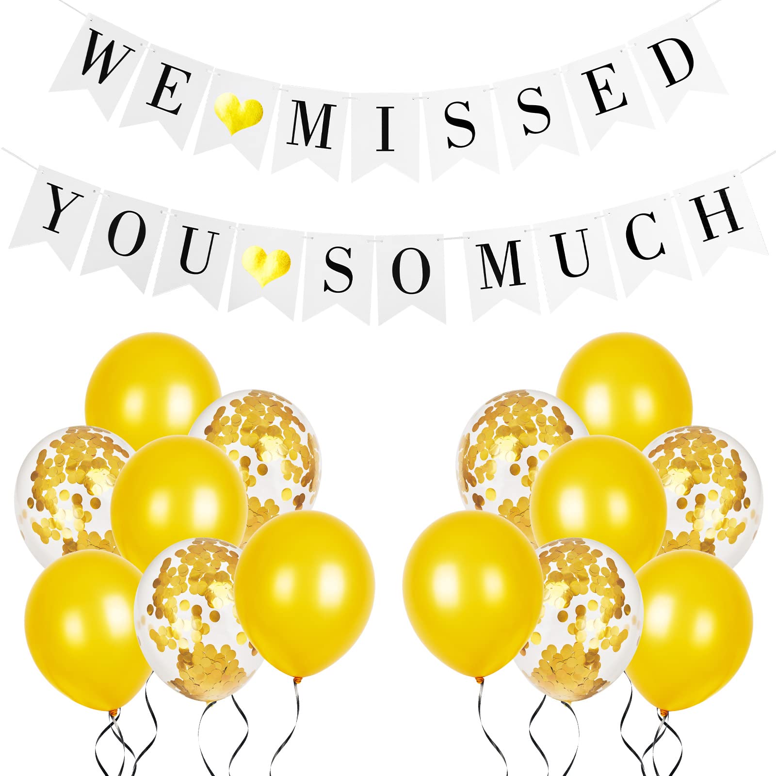 Hinggif We Missed You So Much Banner, Welcome Home Party Supplies, Welcome Back Banner, Military Army Homecoming Party Decorations