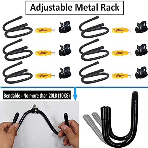 Pmsanzay Wall Mounted Wine Rack Wine Bottle Rack Holder Storage Organizer with Rubber Protection(No Scratches)- Home & Kitchen Décor - Pack of 6