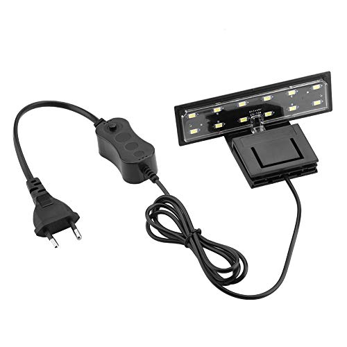 Santing Waterproof Aquarium Light Lightweight Energy Saving Aquarium Clip Lamp Eco-Friendly for Aquarium Breeding Freshwater Fish Tank