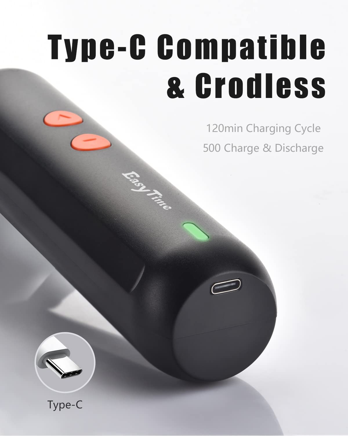 Electric Screwdriver, Cordless Power Screwdriver Set with 2000mAh Rechargeable Battery, 3.7V, 4 LEDs, USB-C Cable, 20pcs Bits, Automatic & Manual, High Torque 2.5Nm