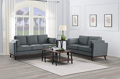 Lexicon Averi Textured Fabric Sofa, 84" W, Gray