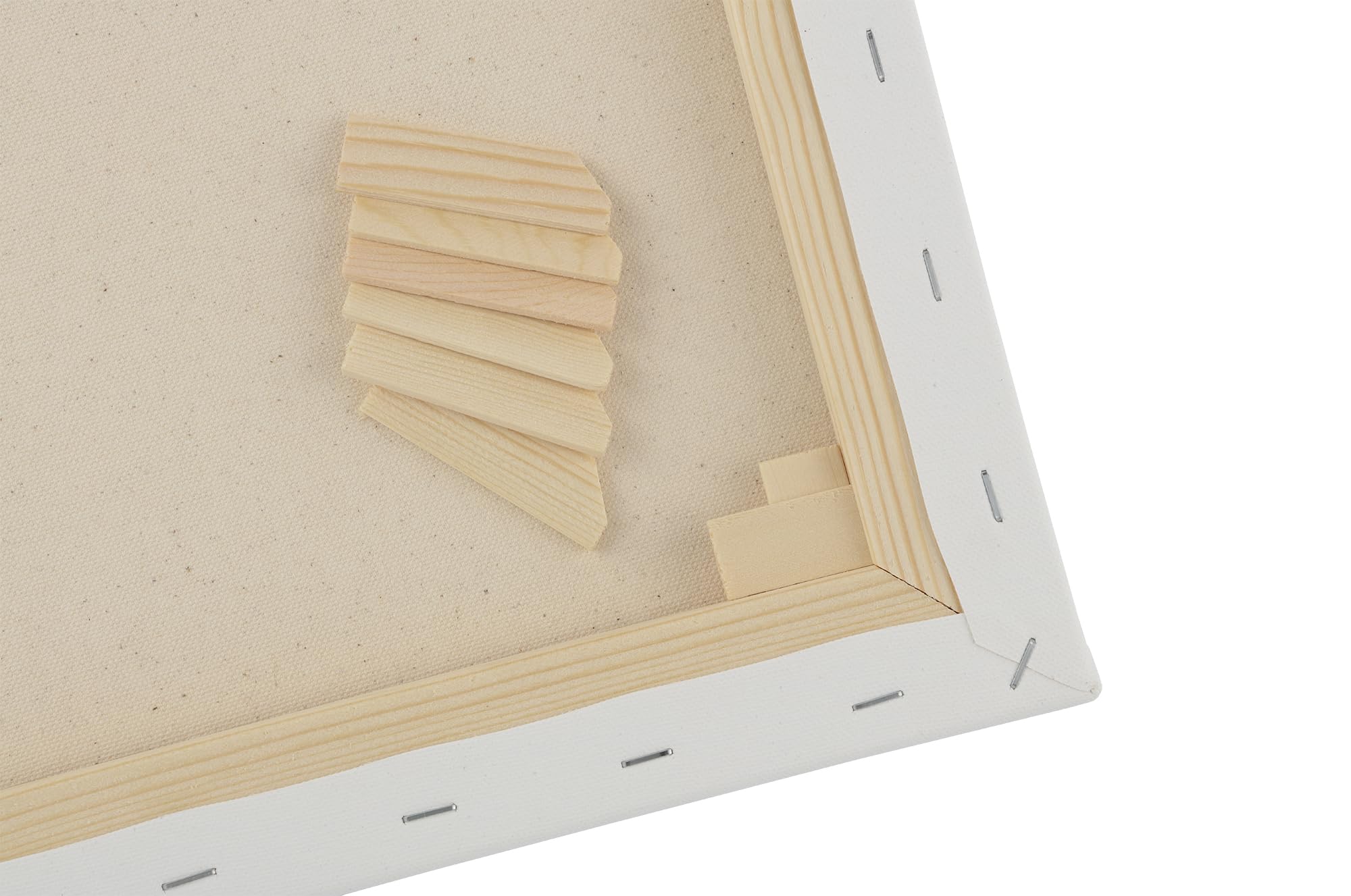 Paramount Pre-Stretched Canvas for Painting- 2-Pack, 8x10" Triple Primed White Canvases- 11/16" Deep, 100% Cotton Stretched Canvas for All Media, Medium Tooth, Back-Stapled, 12oz Primed Weight
