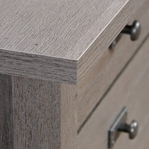 Sauder Cottage Road Pedestal Desk with Storage, Mystic Oak Finish