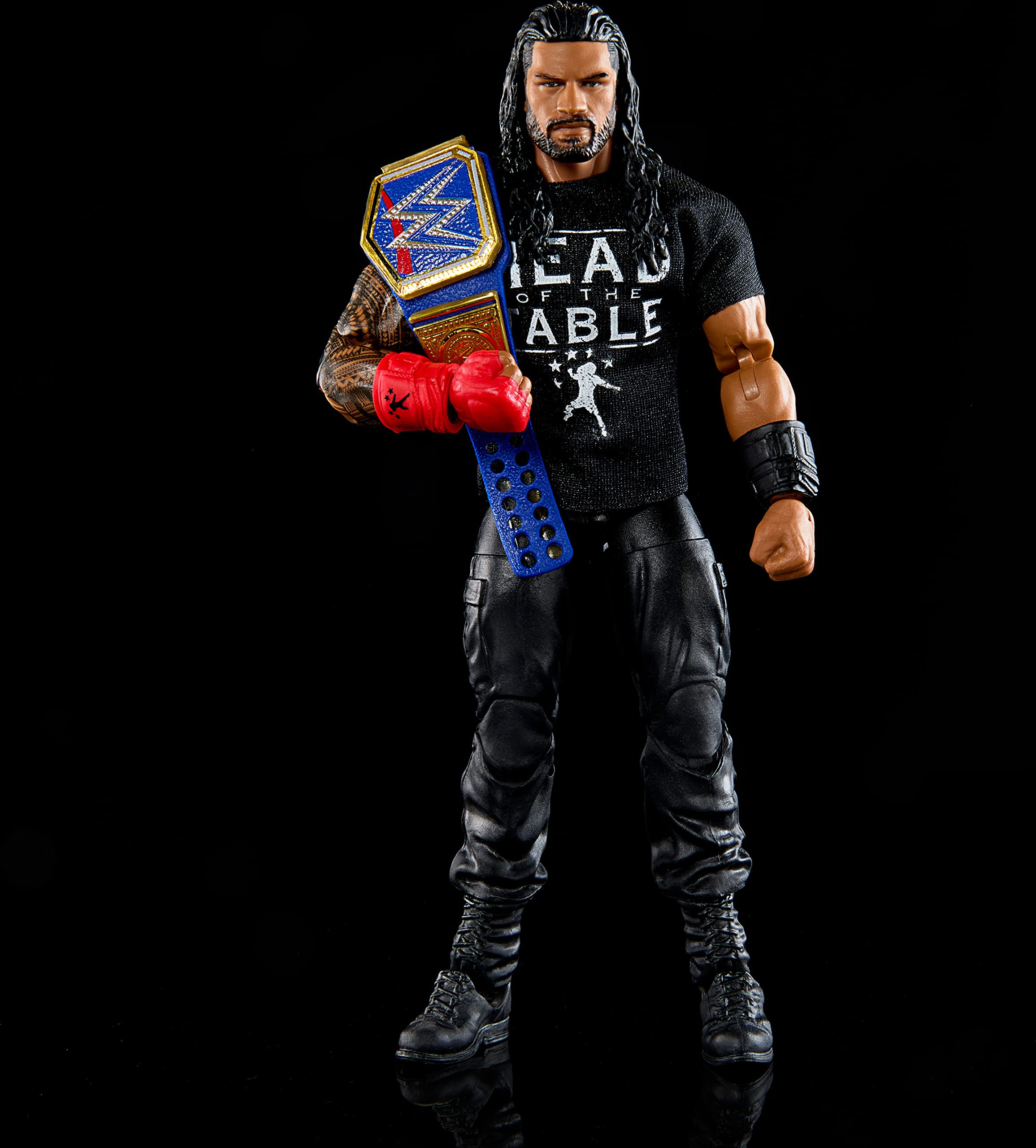Mattel WWE Elite Collection Top Picks Action Figure & Accessories Set, Roman Reigns 6-inch Collectible with Articulation & Interchangeable Parts