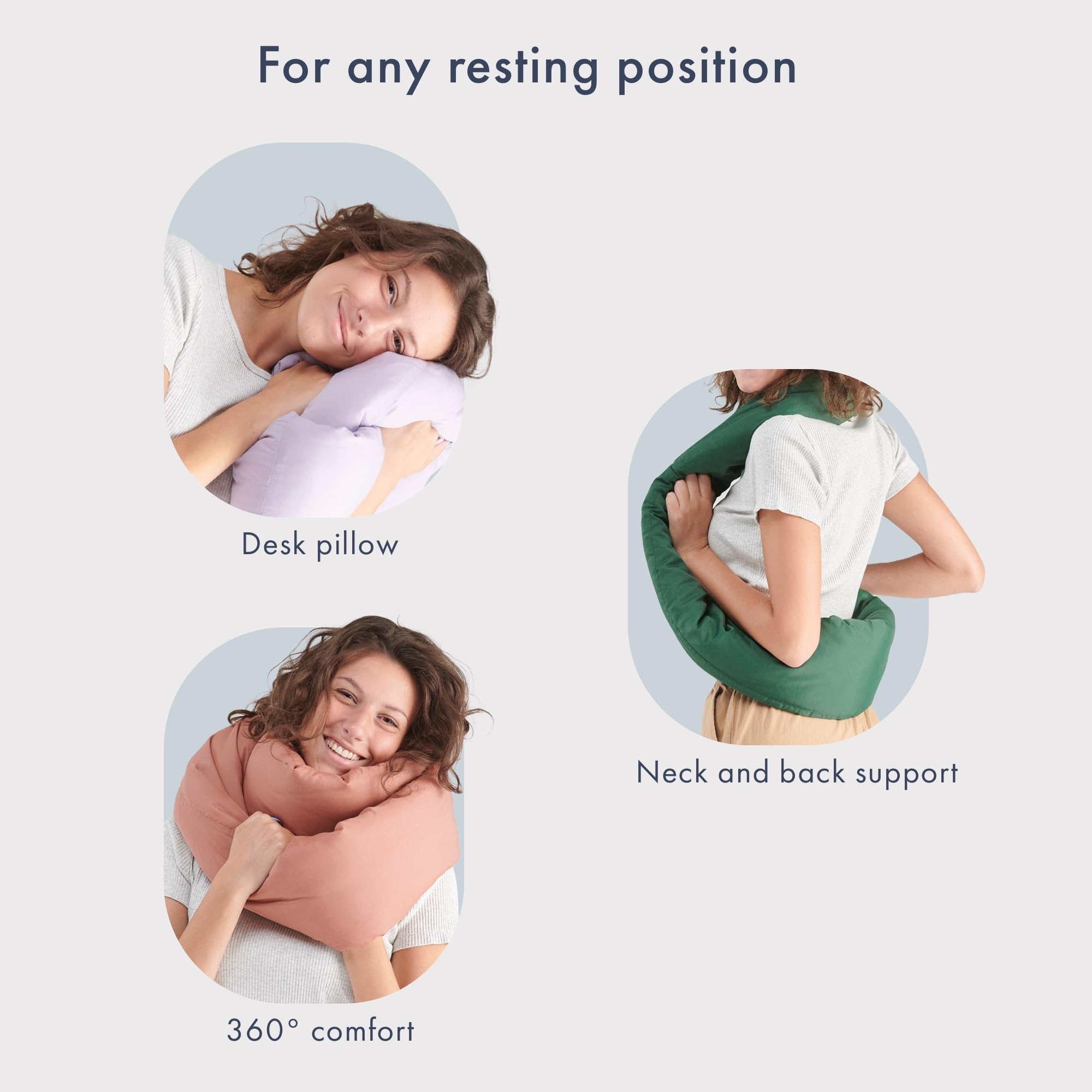 Huzi Infinity Pillow - Travel Neck Pillow - Versatile Soft 360 Support Scarf - Machine Washable - Home Travel Flight Road Trips (Ochre Yellow)