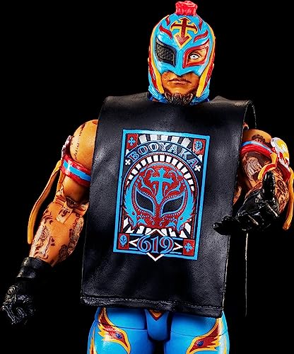 Mattel WWE Rey Mysterio Top Picks Elite Collection Action Figure, Articulation & Life-Like Detail, Interchangeable Accessories, 6-inch
