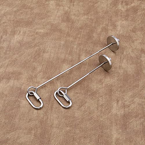 2X Parrot Skewer Bird Food Holder Stainless Steel 304 Parrot Fruit HolderToy Foraging Hanging Food Feed Tool Bird Cage Accessories