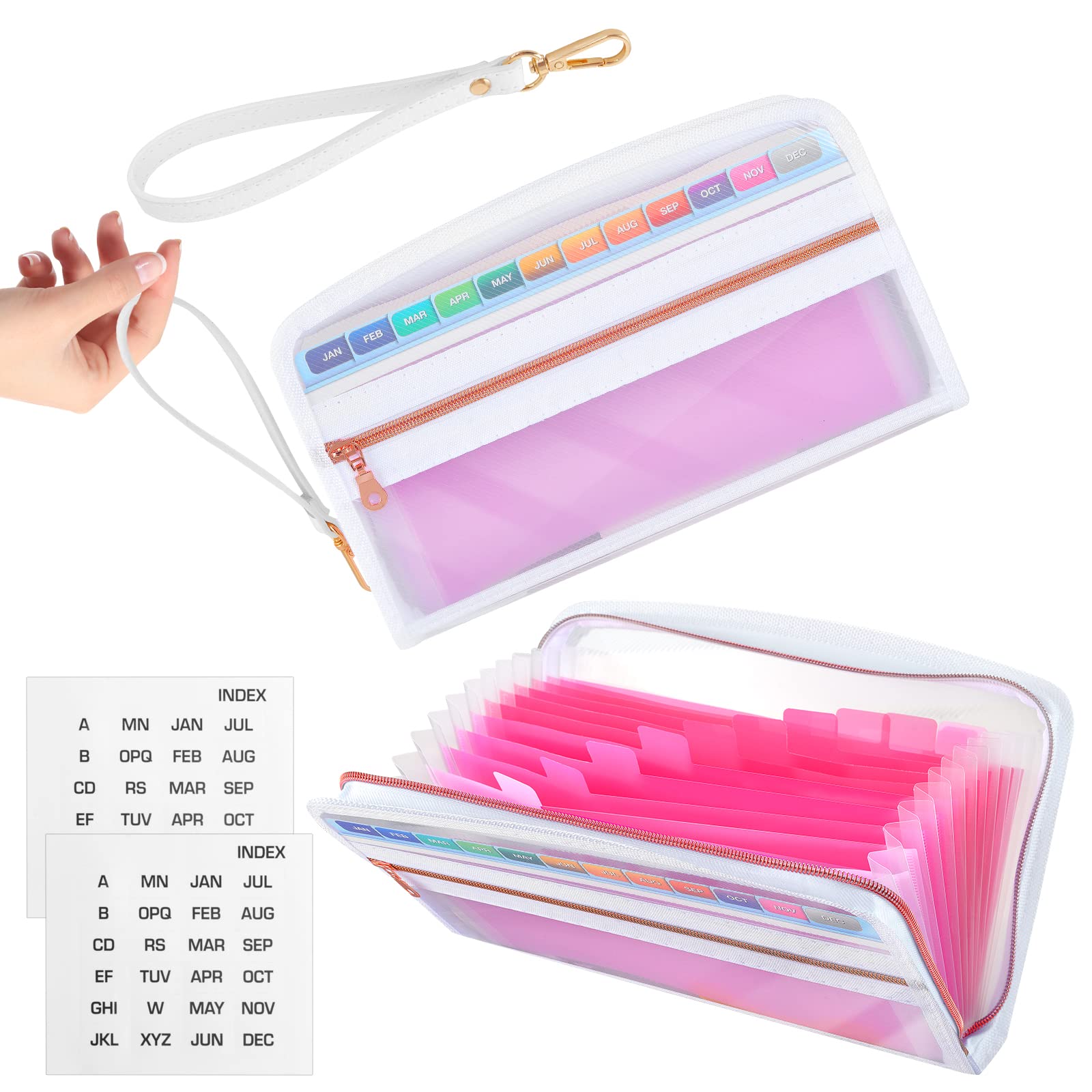 13 Pocket Coupon Organizer for Purse Pink Junior Size Expanding File Folder 11 x 7 inch Accordian File Organizer for Purse Cars Checks Tickets Tax Item Pay Bill