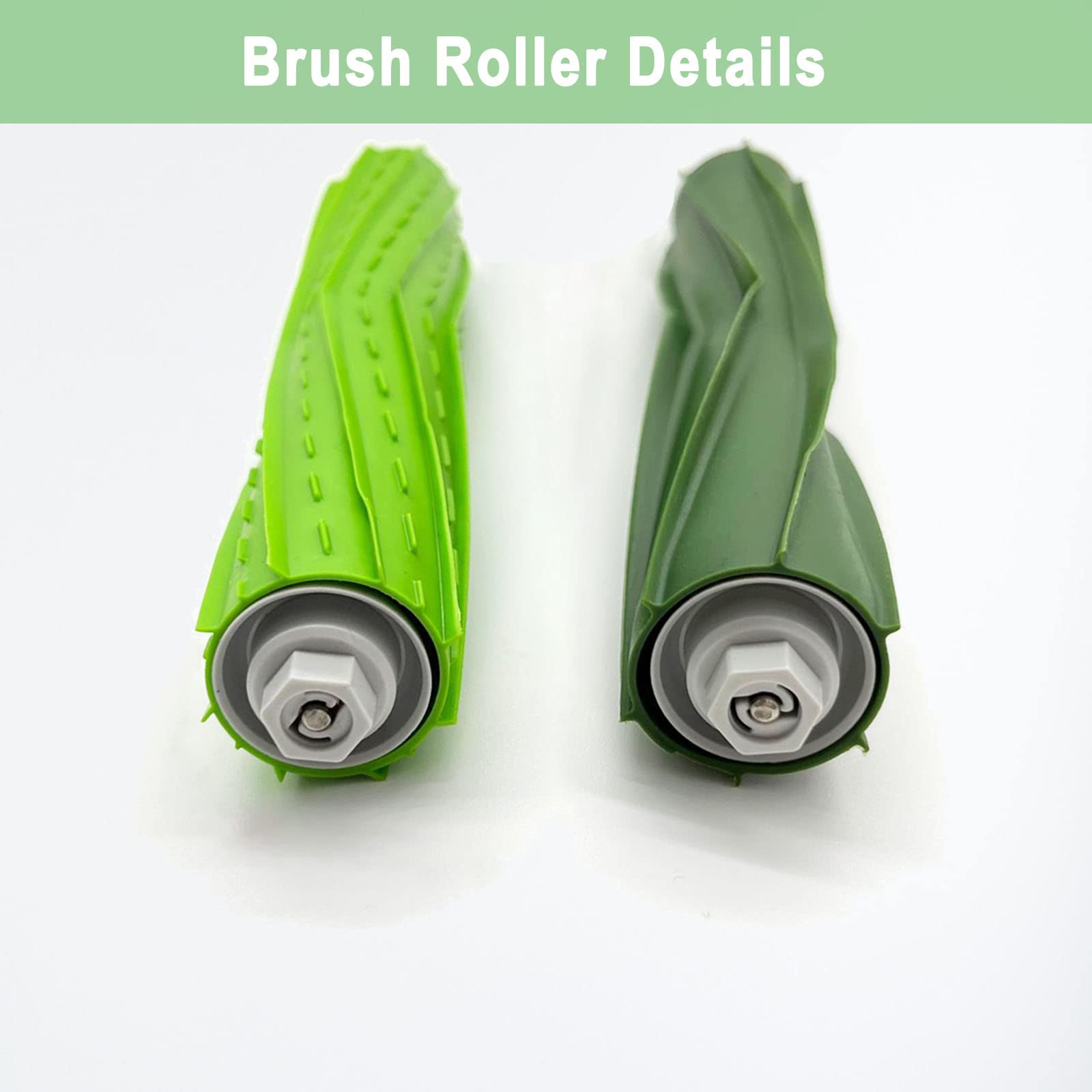 roomba i7 replacement parts for irobot Roomba i3 i3+ i4 i6 i6+ i7 i7+ i8 i8+/Plus E5 E6 E7 J7 I,E &J Series vacuum cleaners, 3 set of rubber brushes 10 filters 10 side brushes